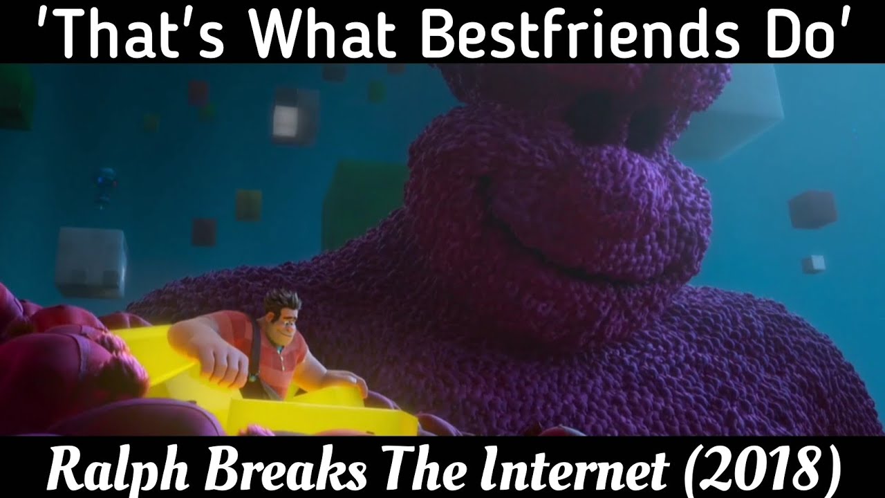 'That's What Bestfriends Do' Emotional Scene | Ralph Breaks The ...