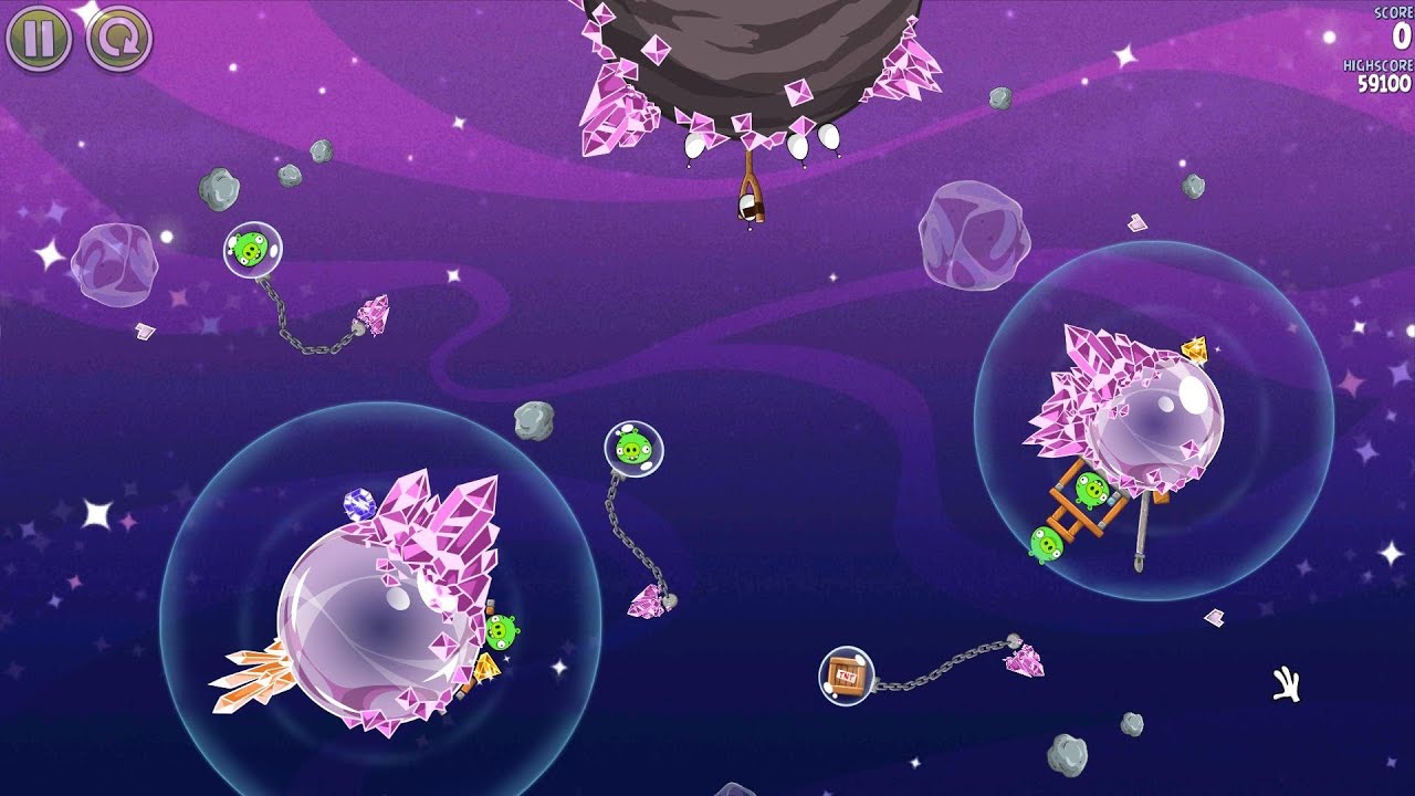 Angry Birds Space - Cosmic Crystals - S-18 - 98000 - YouTube