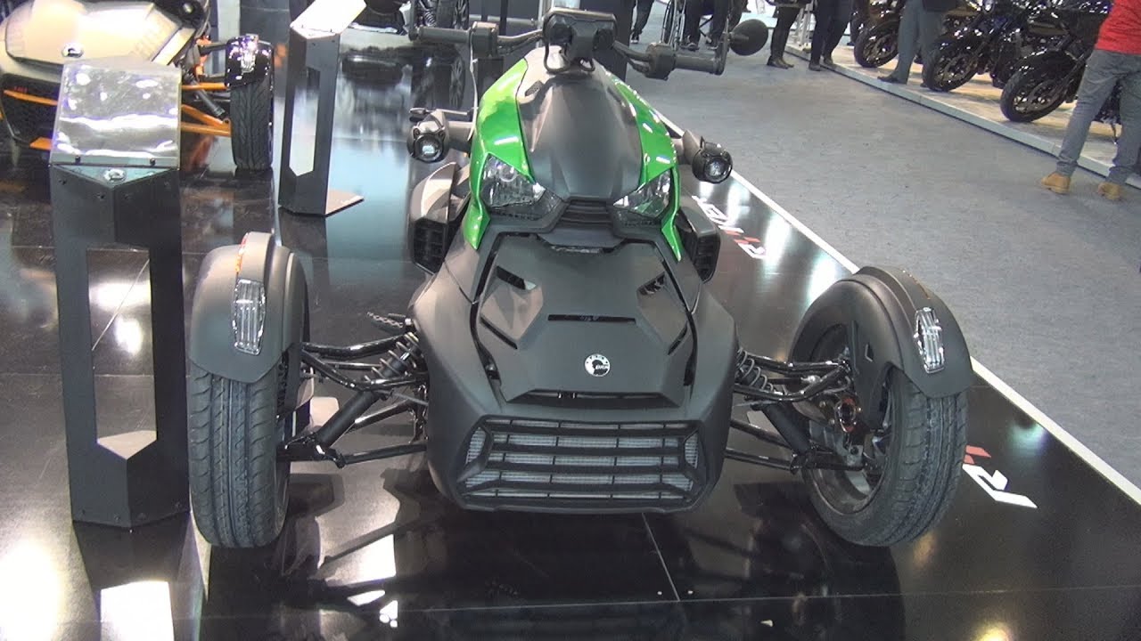 BRP Can-Am Ryker 900 Green (2020) Exterior and Interior - YouTube