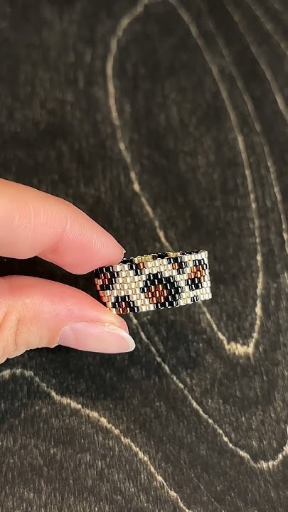 Леопардовое кольцо 🐆 #тренды #тренды2024 #своимируками #ручная_работа # ...