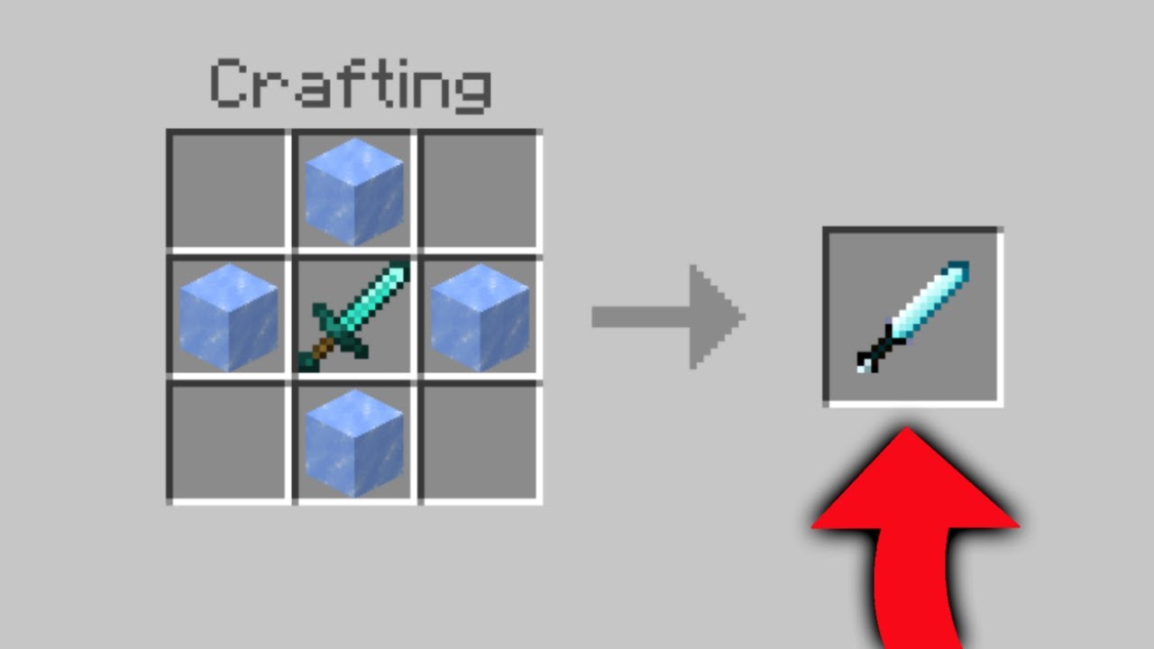How To Craft New Overpowered Swords In Minecraft Bedrock Edition! (New ...