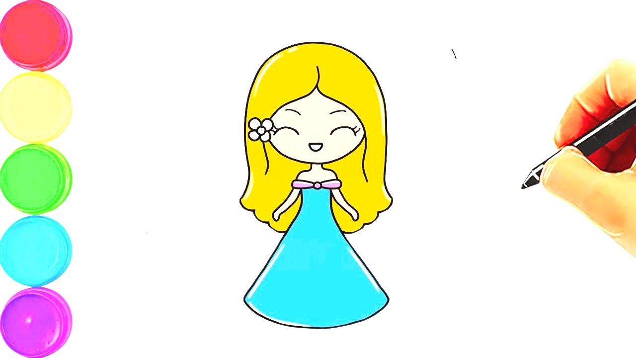 How to draw a Cute Little Girl drawing || Step by step Cute Little Girl ...