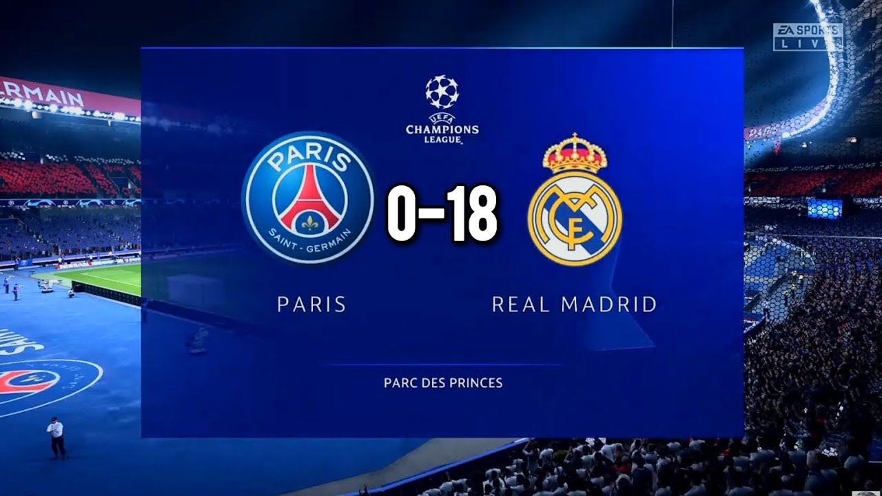 PS4 | REAL MADRID VS PSG | HIGHLIGHT GAMEPLAY | 18-0 | - YouTube