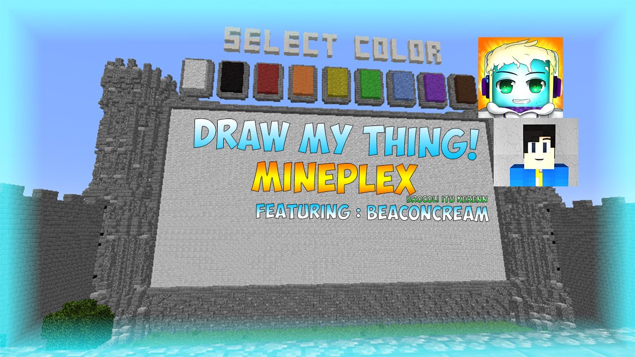 Draw My Thing ! w/ BeaconCream | Minecraft Indonesia - YouTube