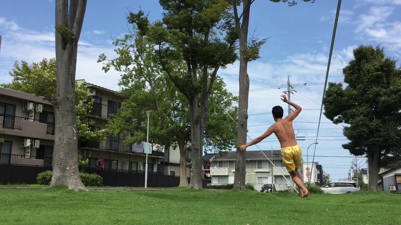 slackline rodeoline surfing 2018 summer - YouTube