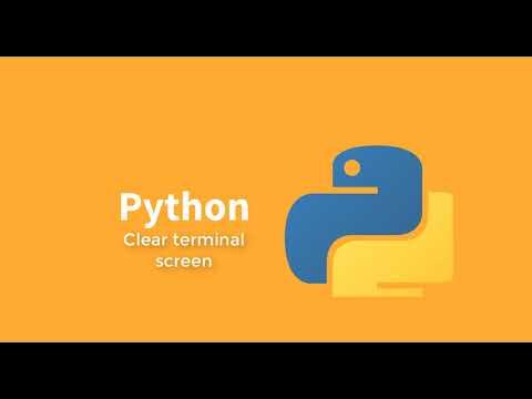 Python clear terminal text - YouTube