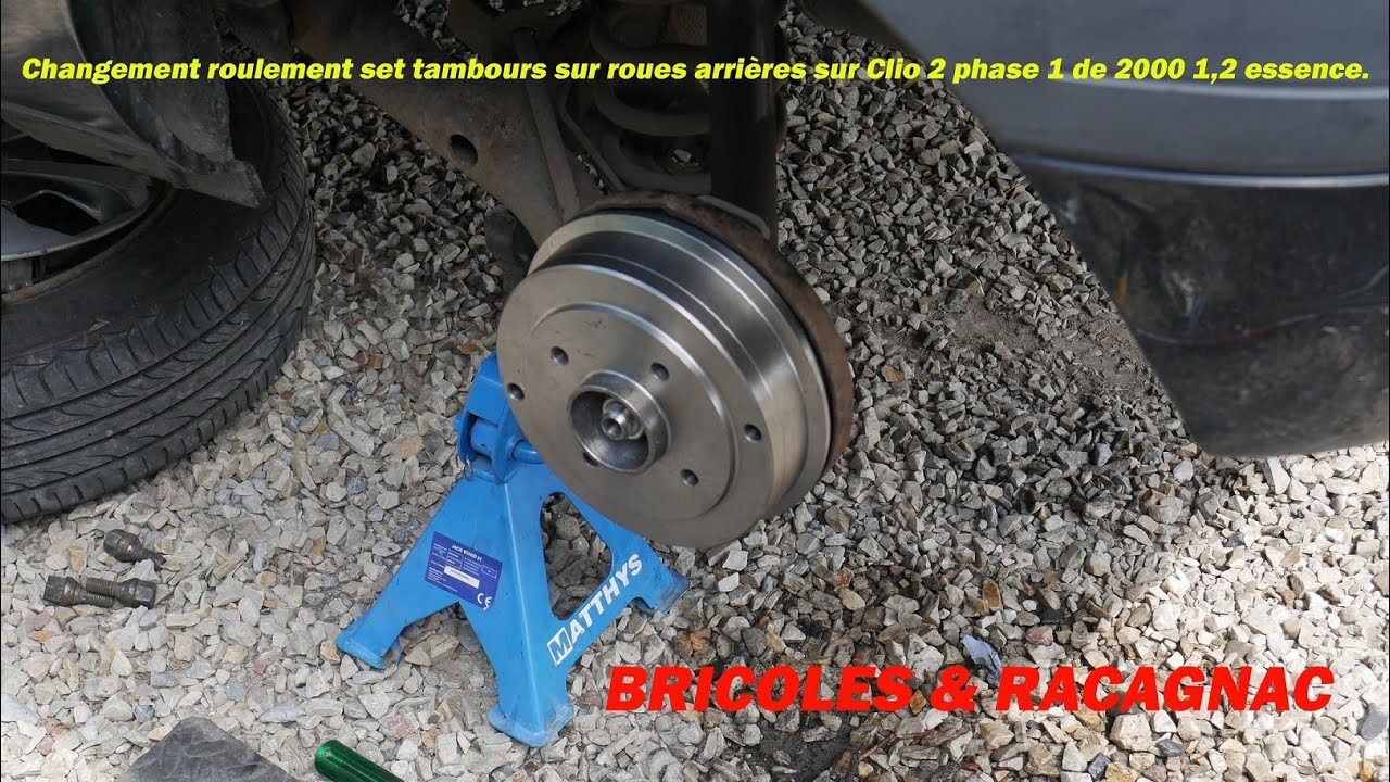 😮😮 Changement de roulements de roues arrières sur Clio 2 phase 1 de ...