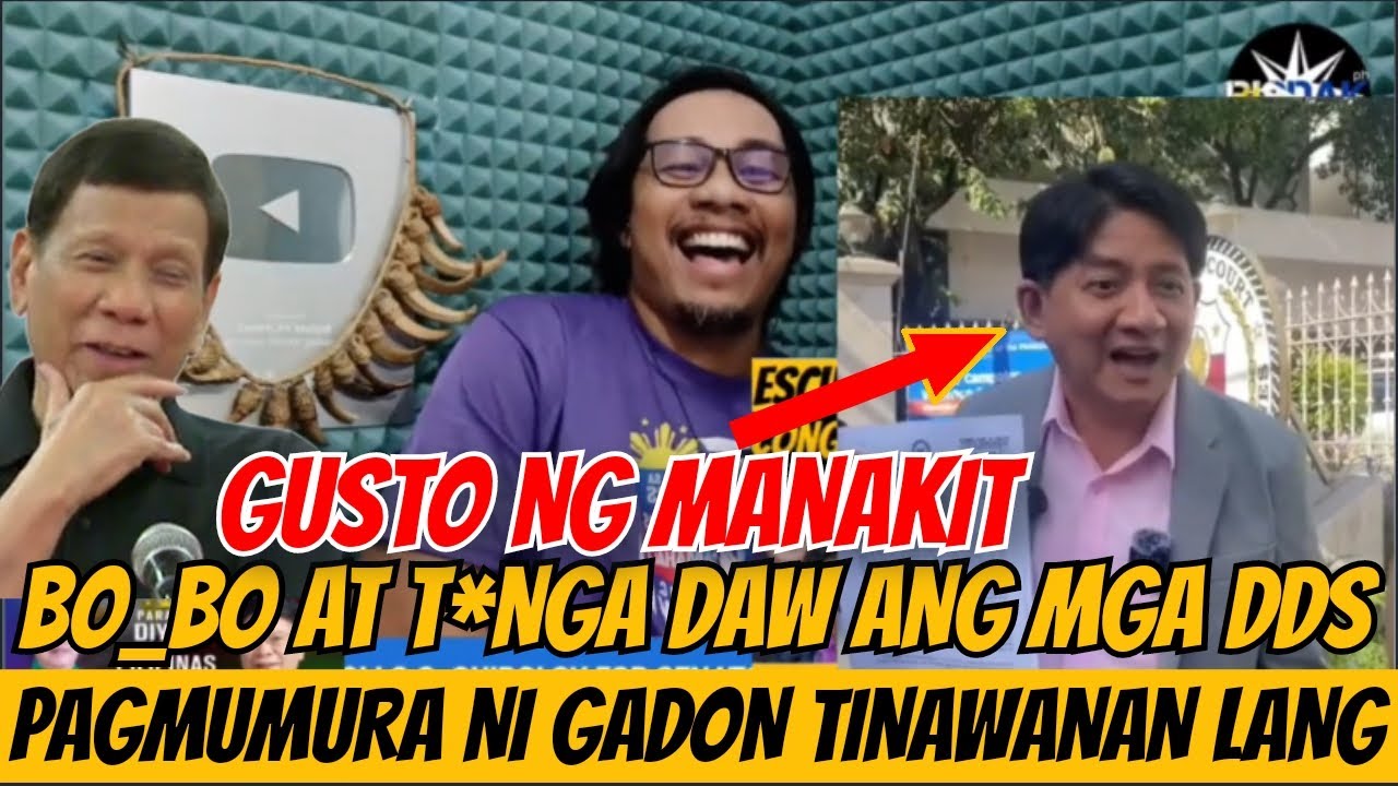 GADON PINAGTATAWANAN LANG ANG MGA MURA NIYA SA MGA DDS. BO_BO AT TA_NGA ...