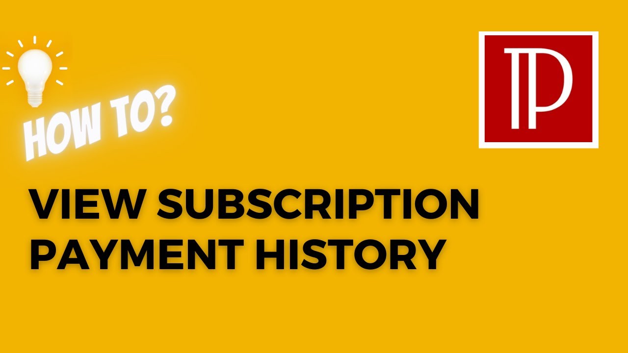 How to view payment history - YouTube