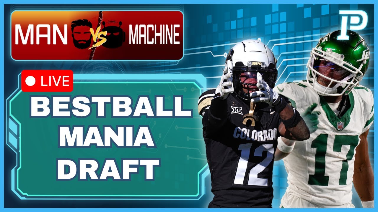 Rookie Values and Sleepers Live Draft | Man vs. Machine - YouTube