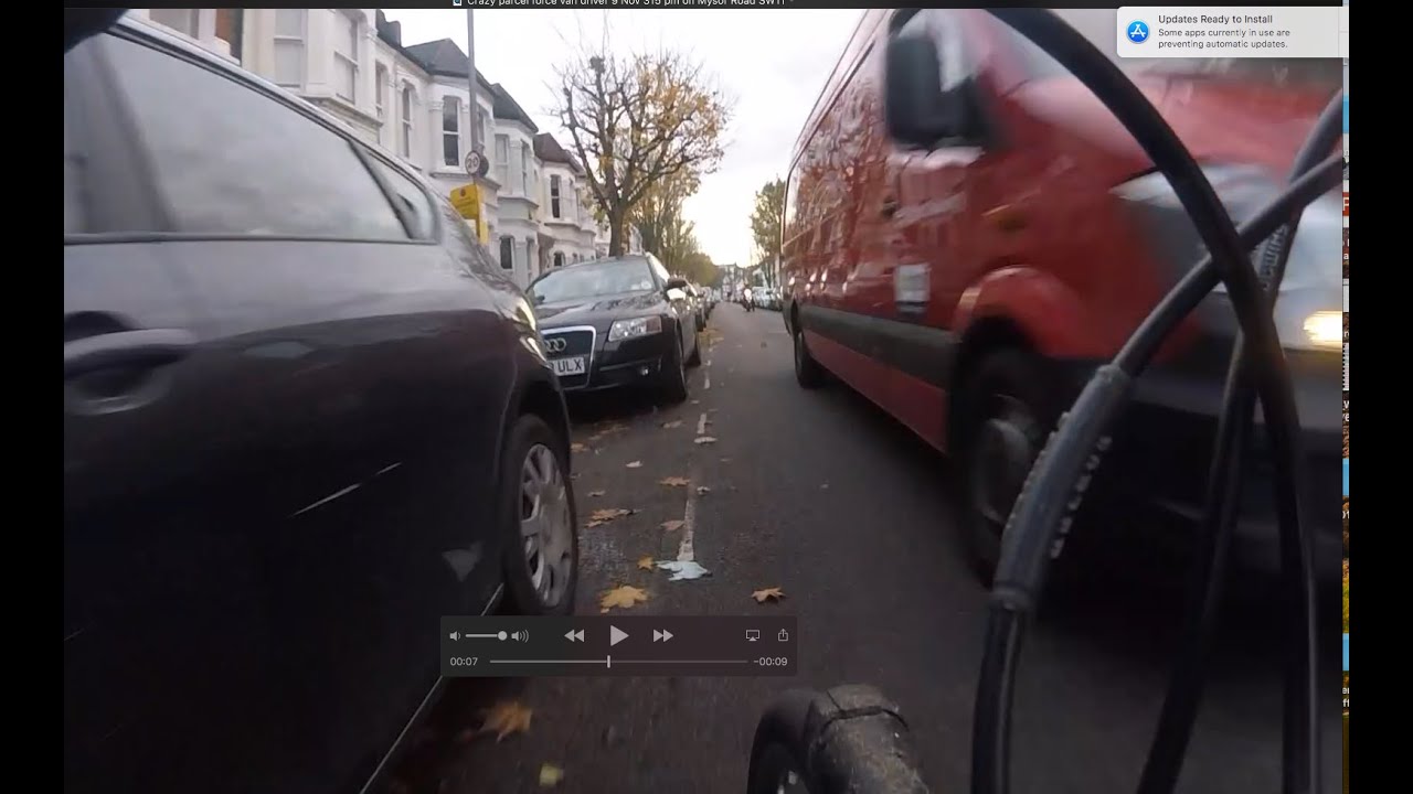 Crazy parcel force van driver 9 Nov 315 pm on Mysor Road SW11 - YouTube
