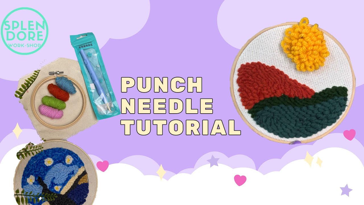 Basic Punch Needle Tutorial! Easy Peasy Lemon Squeezy~ - YouTube