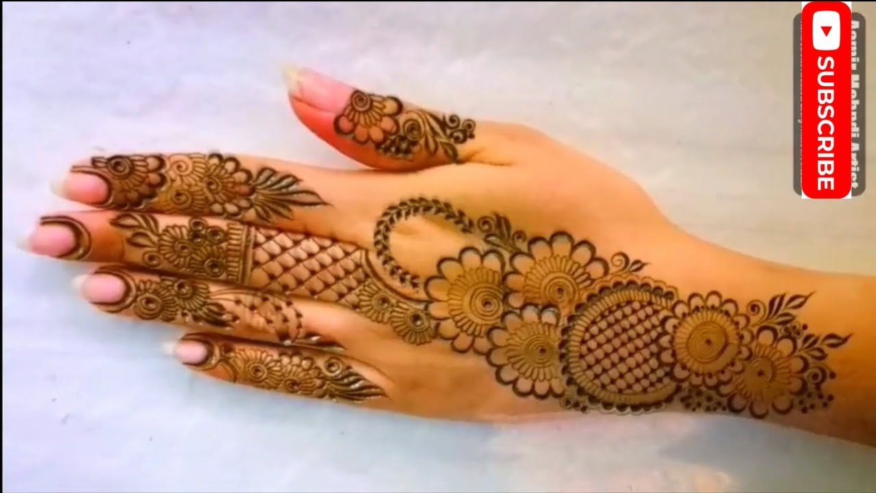Arabic Mehndi Design || arab henna design || ''Maheen Mehndi Design ...