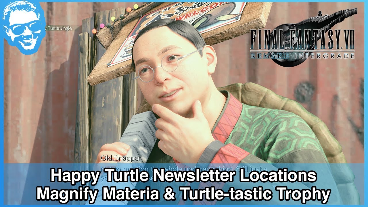 All Six Happy Turtle Newsletter Locations - MAGNIFY MATERIA - FF7R ...