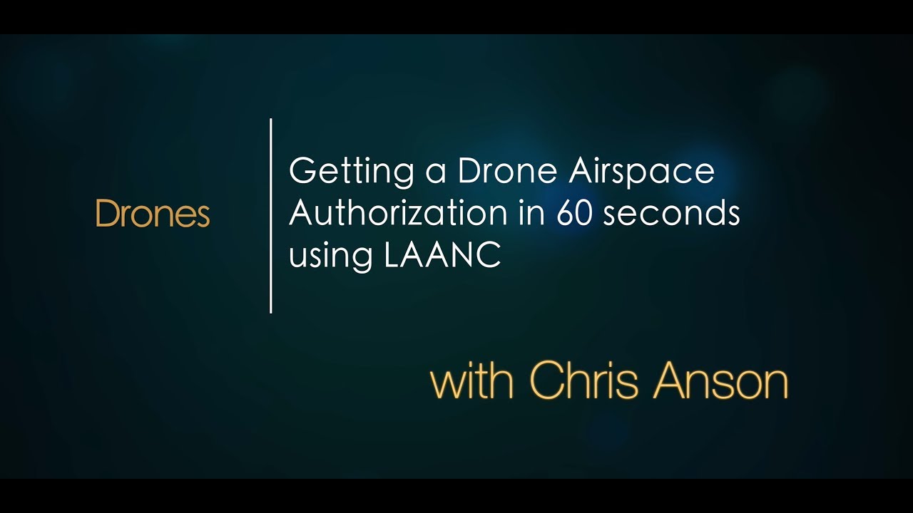 Drones - Getting a Drone Airspace Authorization in 60 seconds with LAANC - YouTube