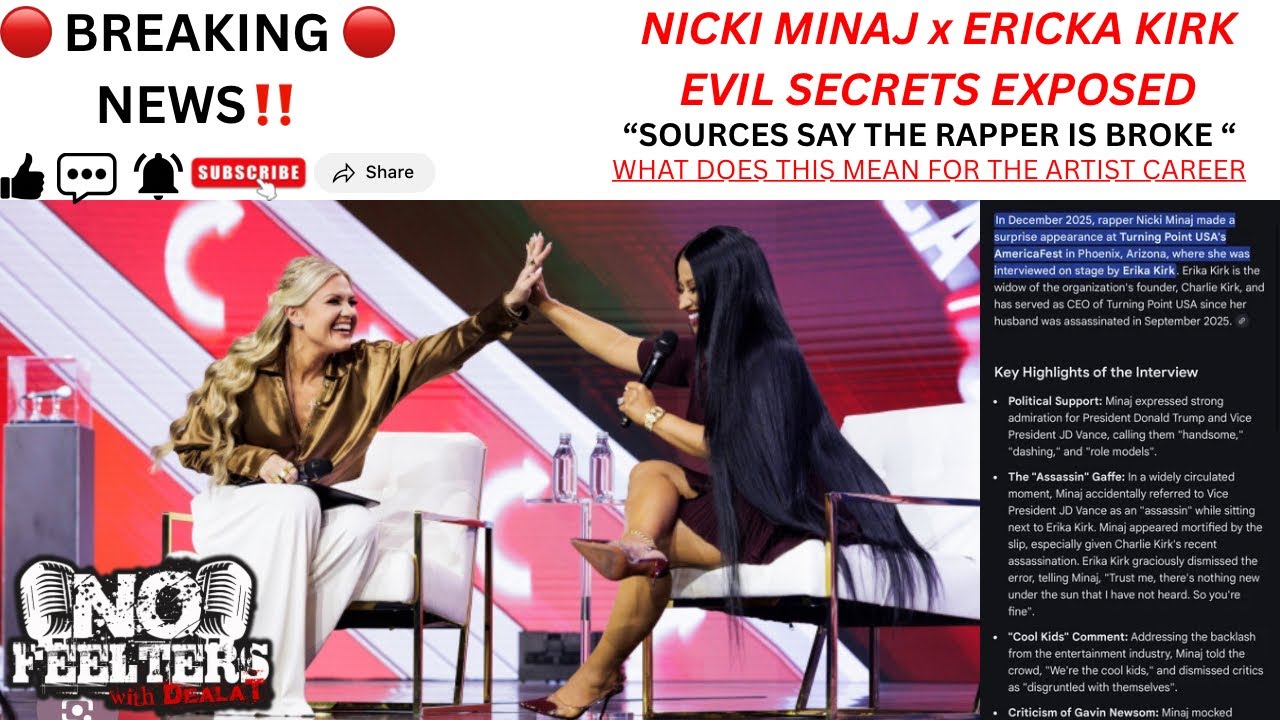 🔴BREAKING‼️ | Nicki Minaj x Ericka Kirk Evil Secrets Exposed Agenda⁉️🤔 ...