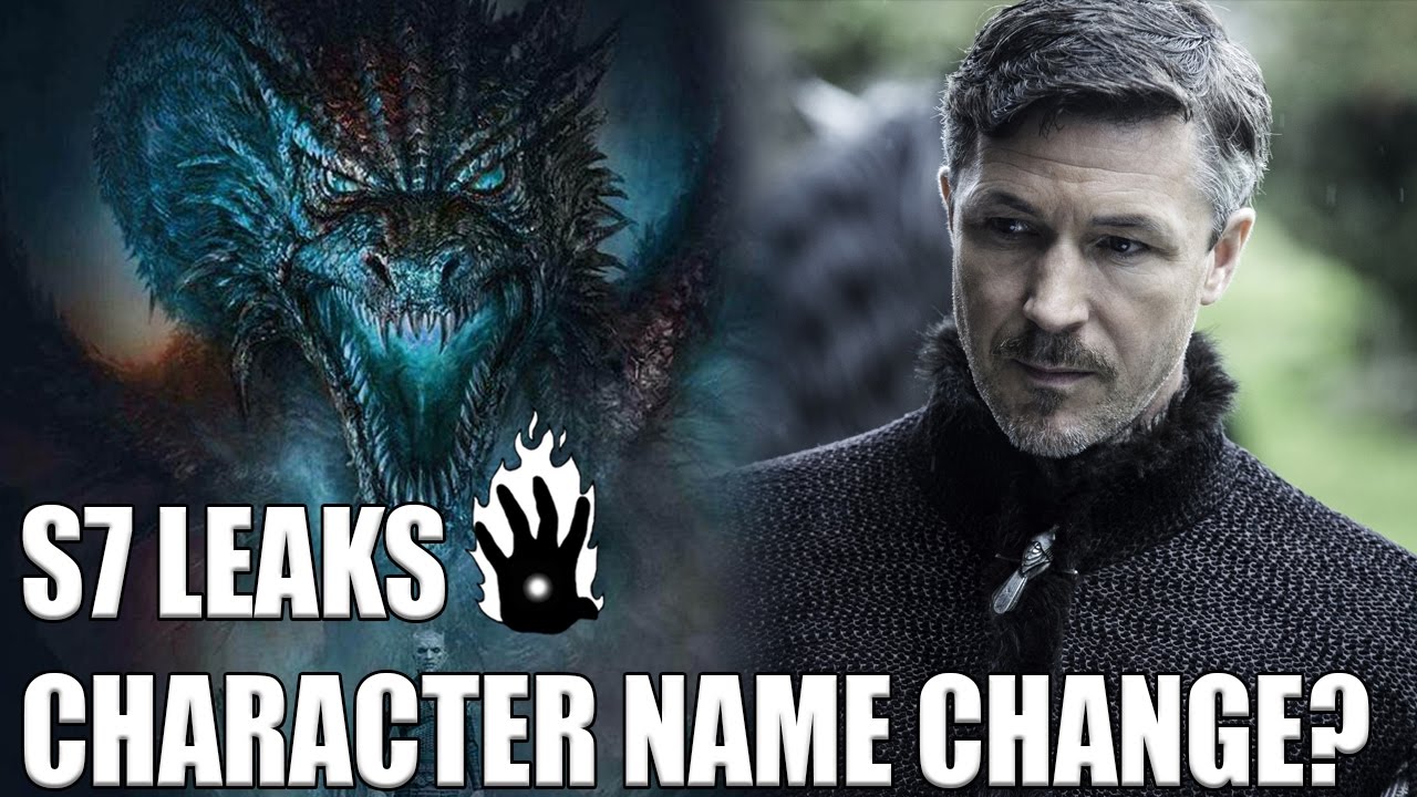 Game of Thrones: Season 7 Plot Leaks! (Character Name Change?) - YouTube