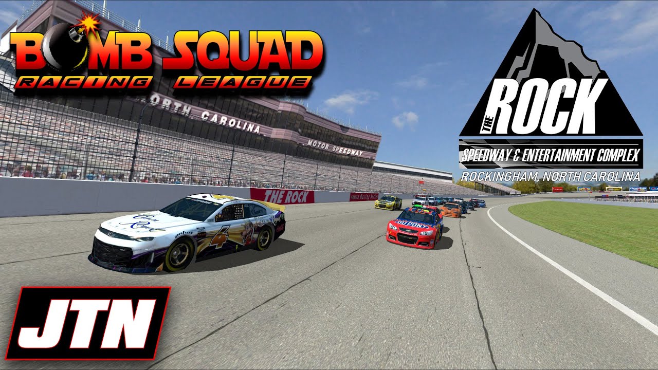 Bomb Squad Racing Cup Series | Rockingham Raceway | NR2003 - YouTube