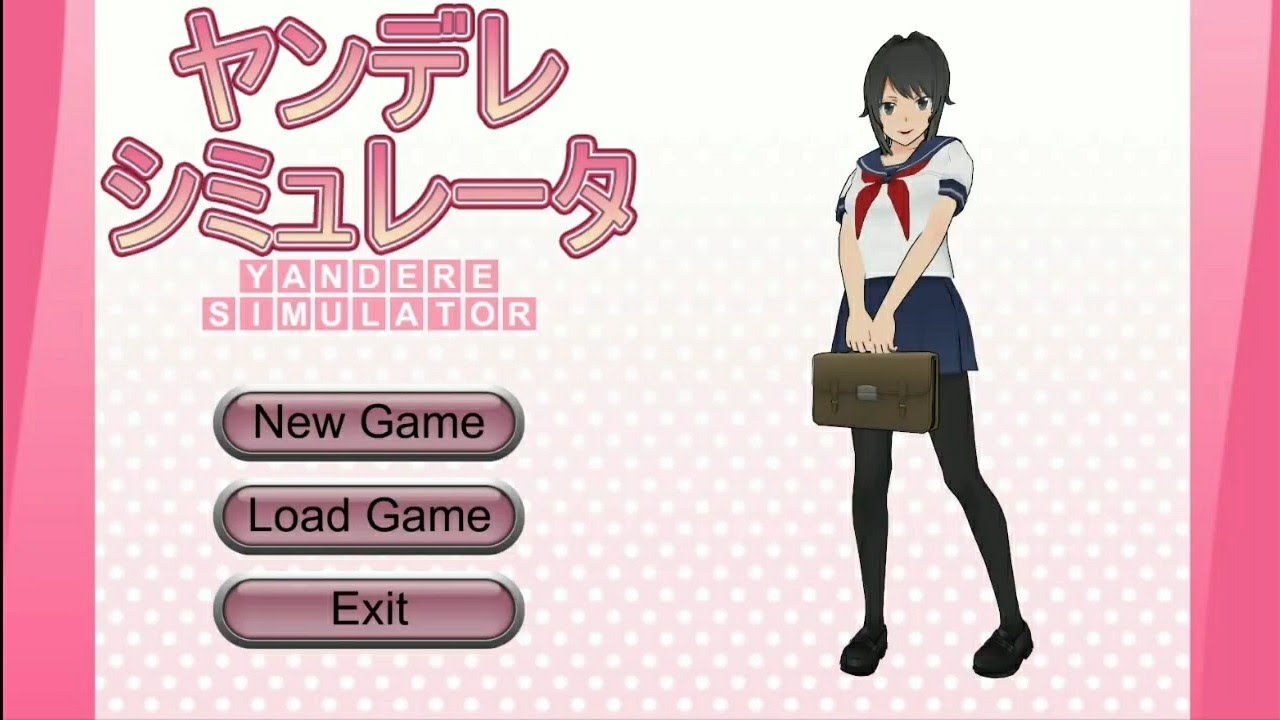 Yandere simulator menu