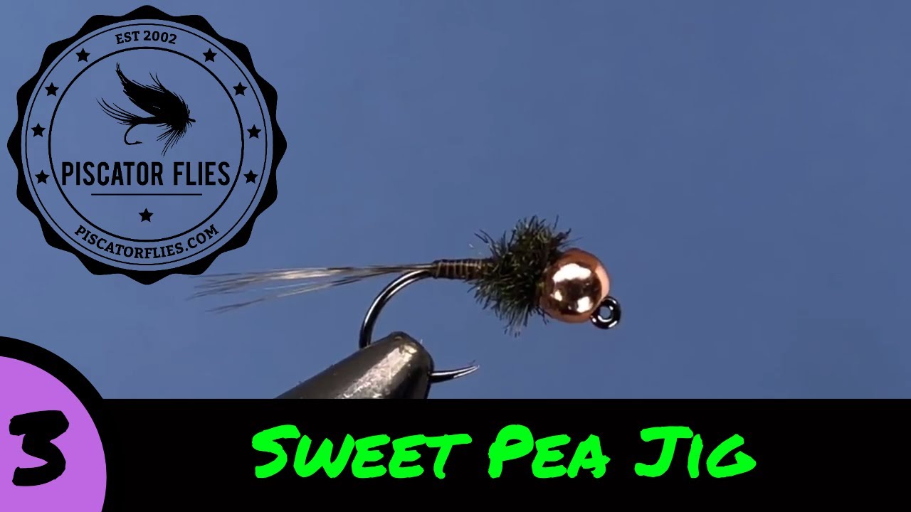 Fly Tying Doug Ouellette's Sweet Pea Jig Trout Fly - Piscator Flies ...