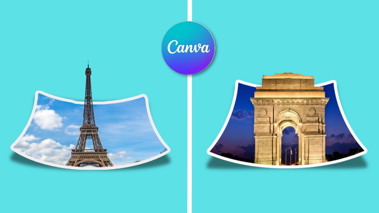 How to create 3D pop up effect in canva - Out of Bounds effects - YouTube