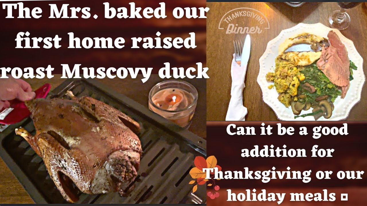 The Mrs home cooks her first naturally raised roast Muscovy duck on ...