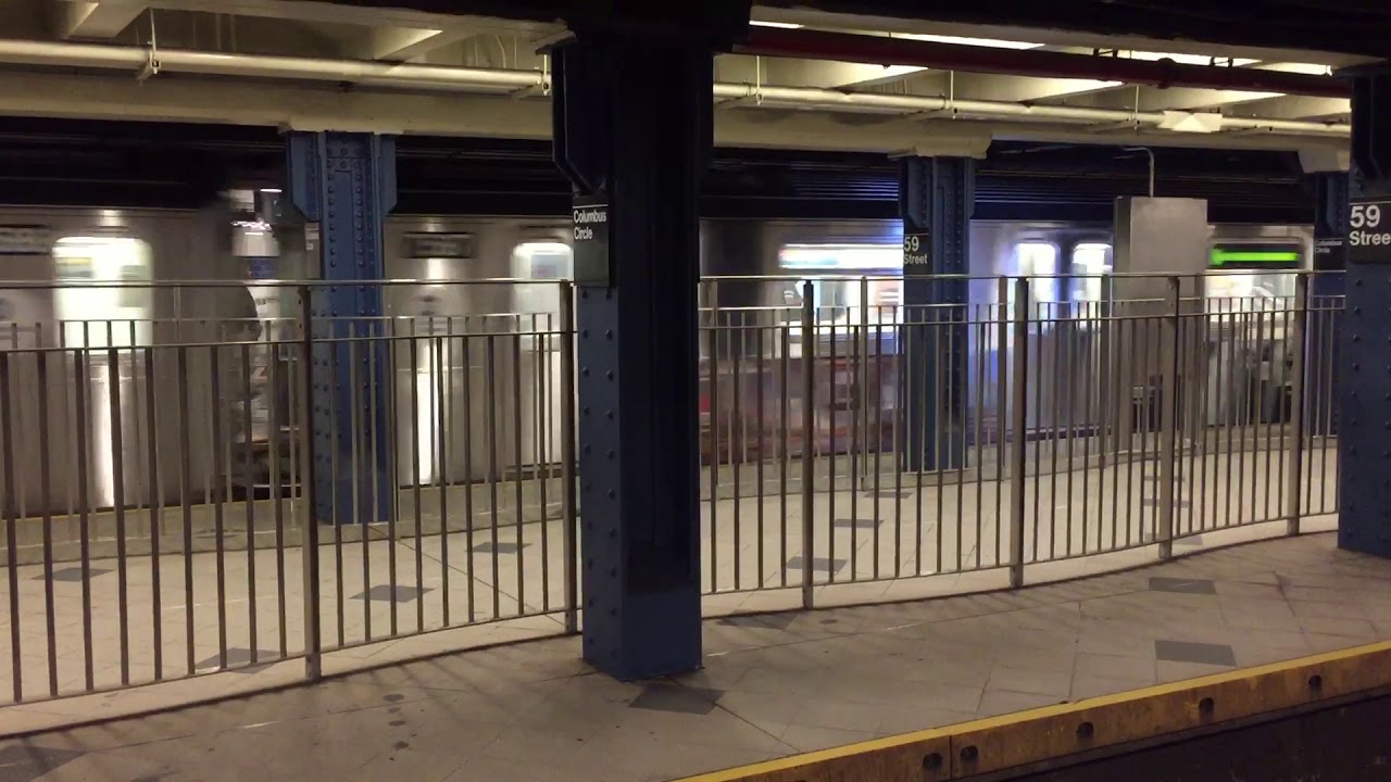 NYCT R188 6-car cbtc transfer at 59th St/Columbus Circle - YouTube
