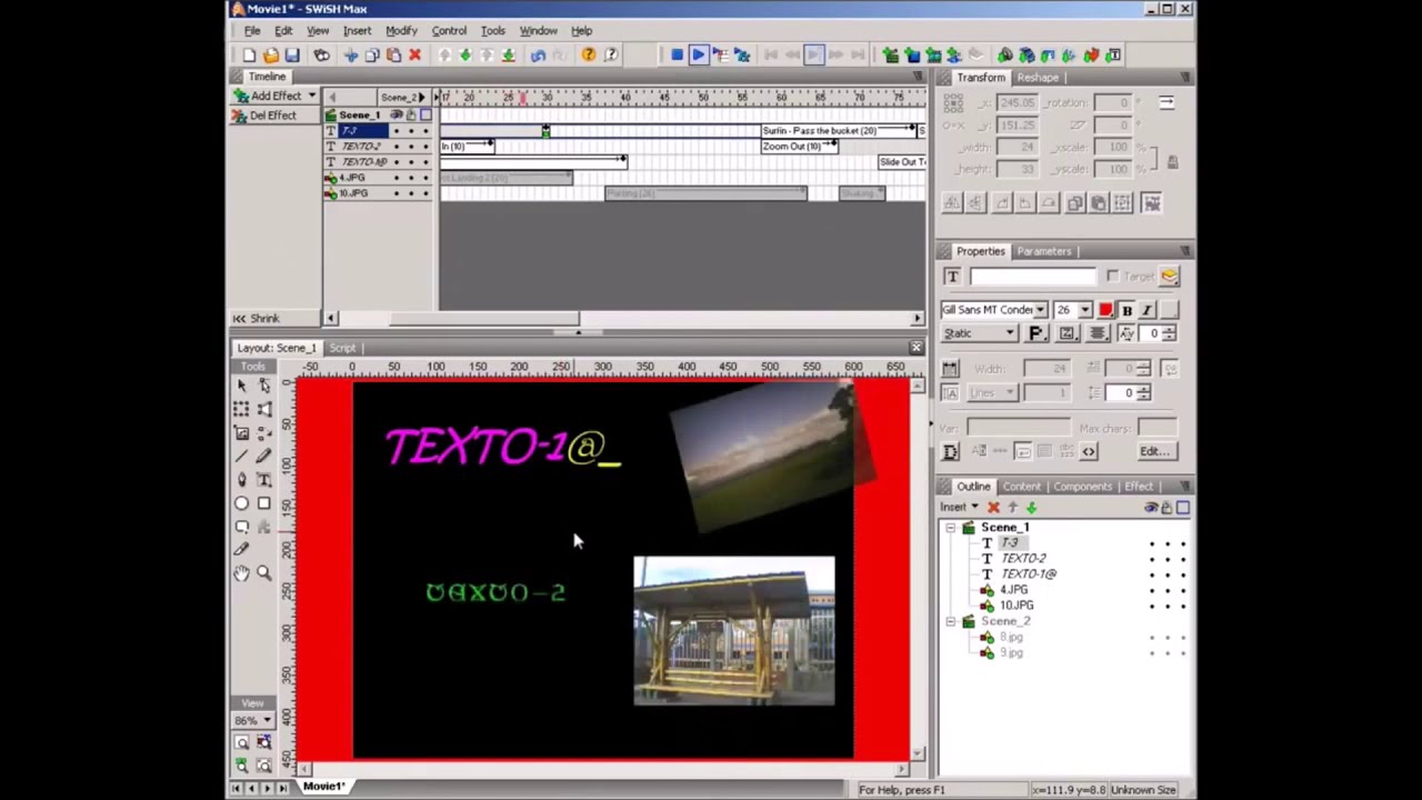 Swishmax 3-animacion de textos-parte 2 - YouTube