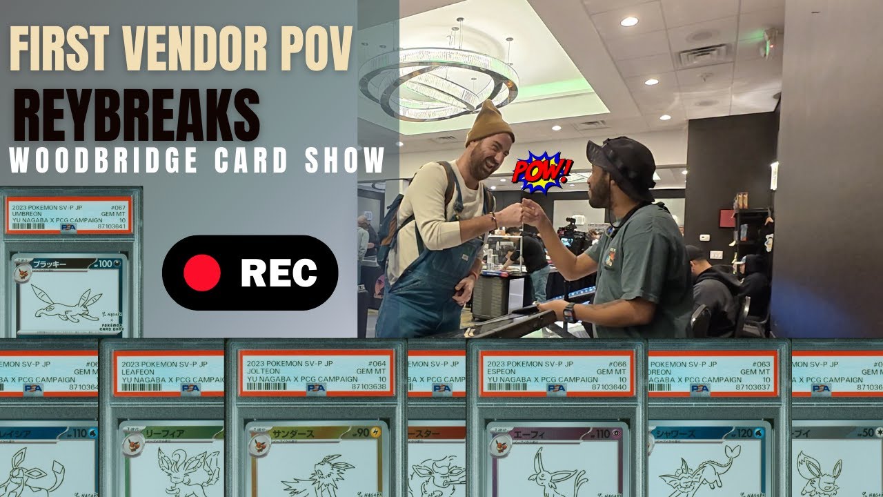 First Pokemon Vendor POV | Woodbridge Card Show! Yu Nagaba full sets Charizards and more! - YouTube