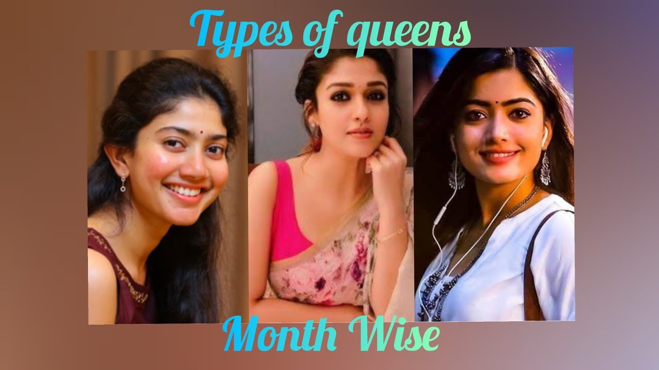 Types of queens 💕💕 Month wise💕💕 Entertainment zone - YouTube