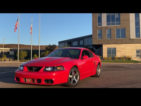 03 terminator cobra pulls supercharger whine Borla exhaust - YouTube