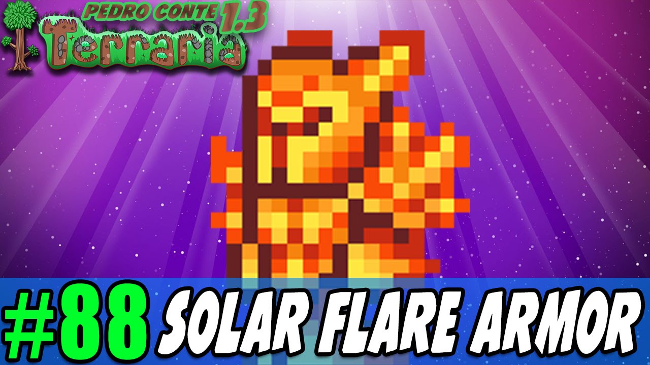 Terraria 88 - SOLAR FLARE ARMOR - Conseguimos a nova armadura! - YouTube