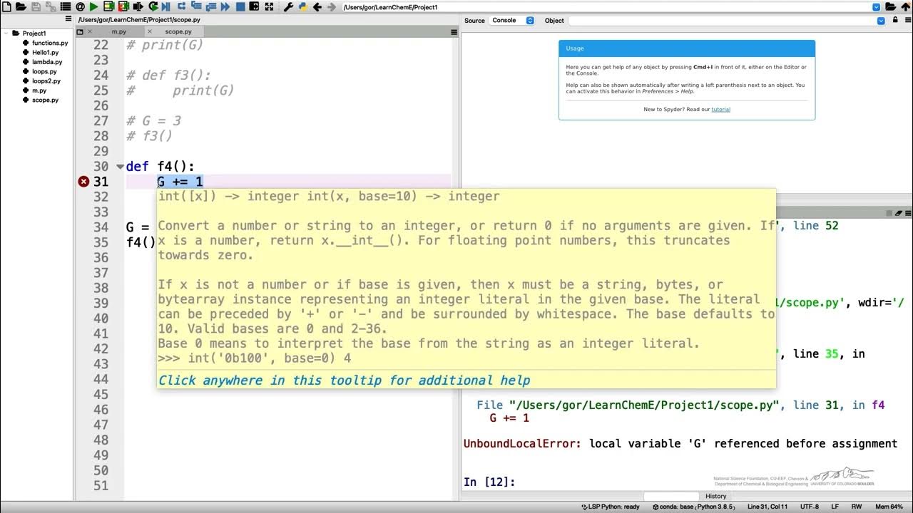 Python Lecture 16 - Scope of Variables - YouTube