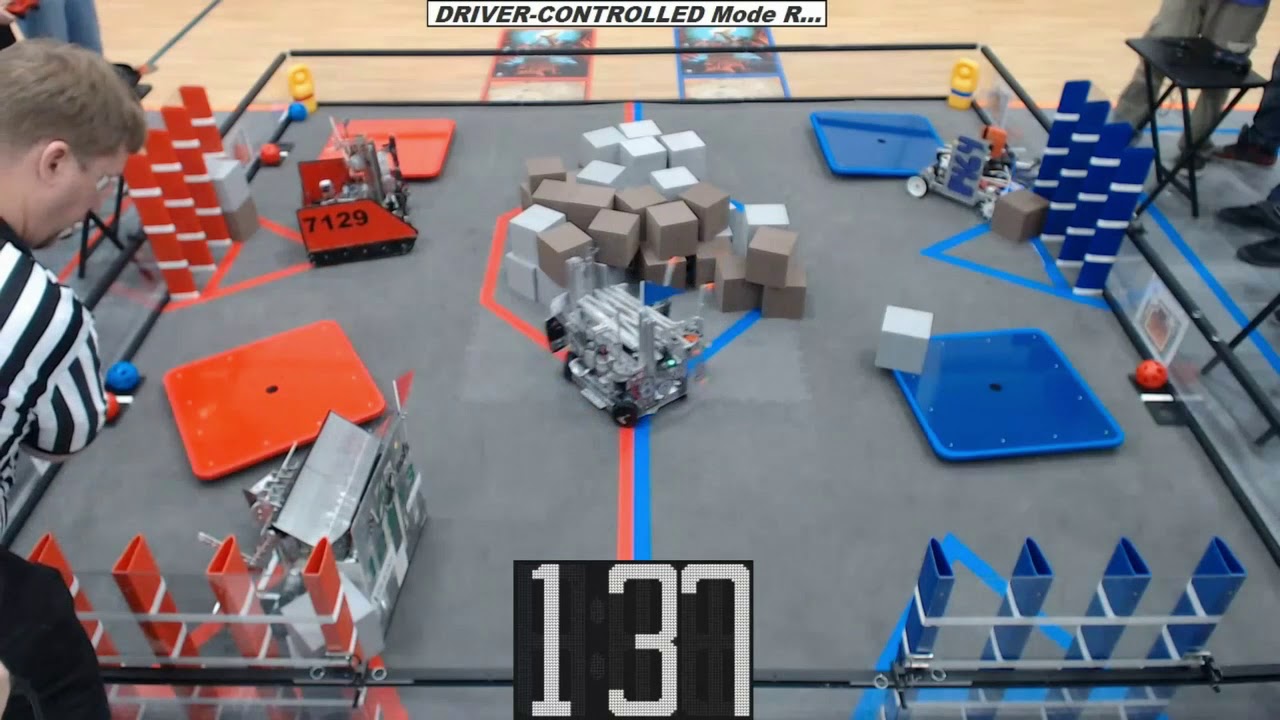 Relic Recovery S IL Meet 1 Match #2 - Robo Raiders FTC 7129 - YouTube