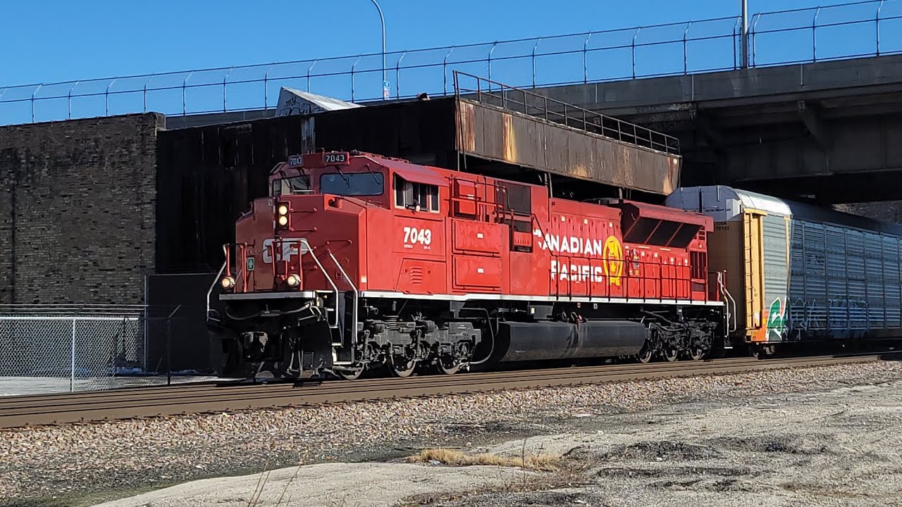 CP 149 goes by on Canadian Pacific's Watertown subdivision|2/11/23 ...