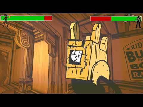 Bendy Vs Projectionist - Stickman Vs Bendy and the Ink Machine Chapter 4|Animation: With Healthbars