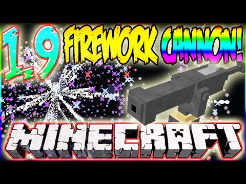 Minecraft 1.9 Explosive FireWork Cannon Distance Shooter! “Contraption ...