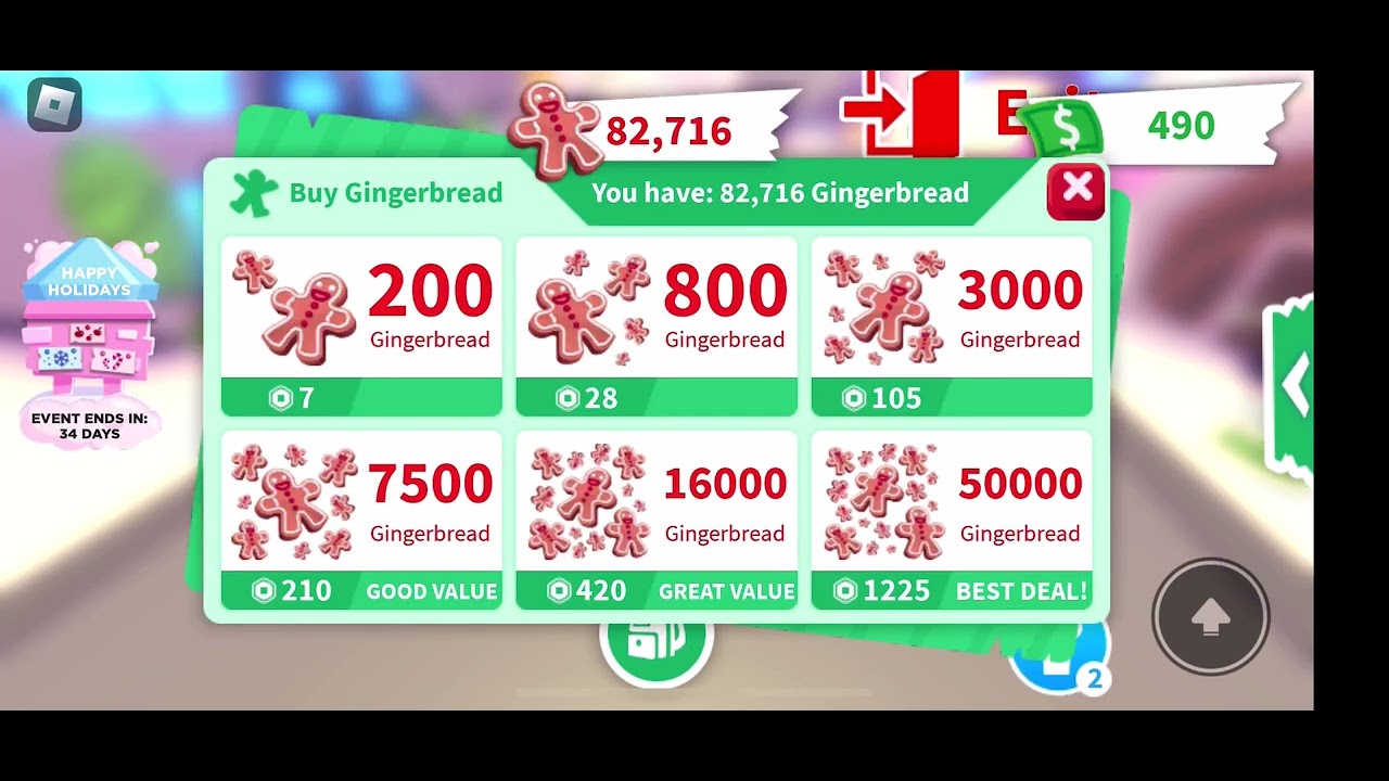 How to get infinite gingerbread! Roblox Adopt me! - YouTube