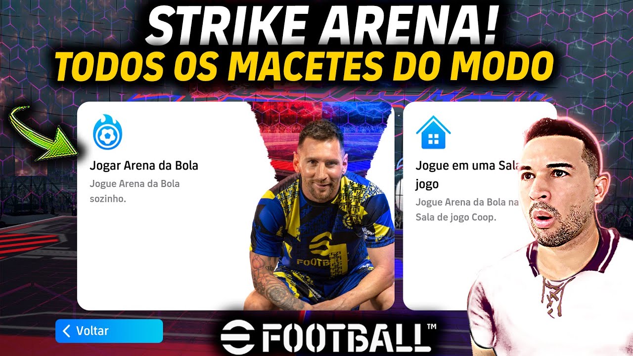 STRIKE ARENA! TODOS OS MACETES DO NOVO MODO NO EFOOTBALL 2025 MOBILE ...