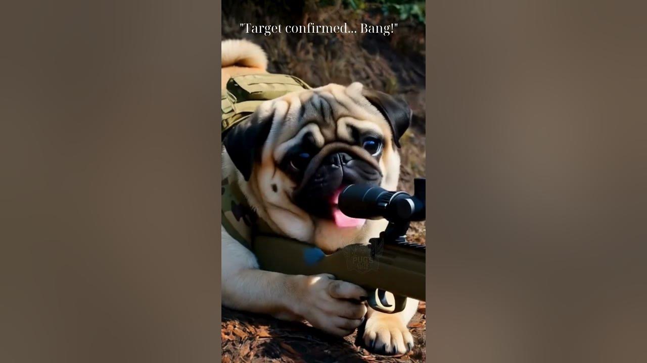 Sniper Pug #military #pugged #pugsniper #specialmission #pugs - YouTube
