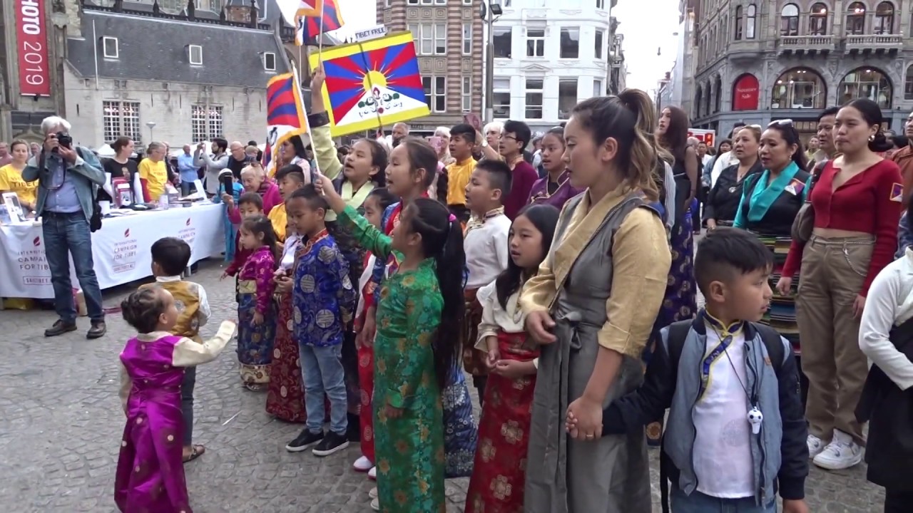 Viering 84ste verjaardag Dalai Lama op de Dam / Amsterdam: Tibetaans ...