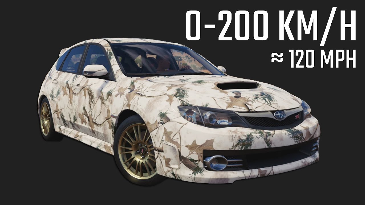 Subaru Impreza 3 (Stink Eye) - Acceleration in 10 Games - YouTube