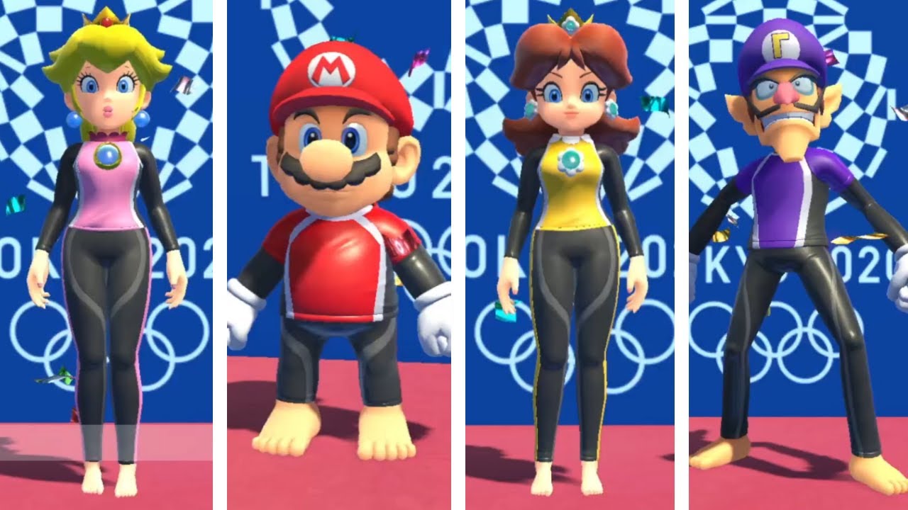 Mario & Sonic at the Olympic Games Tokyo 2020 - Surfing (All Characters ...