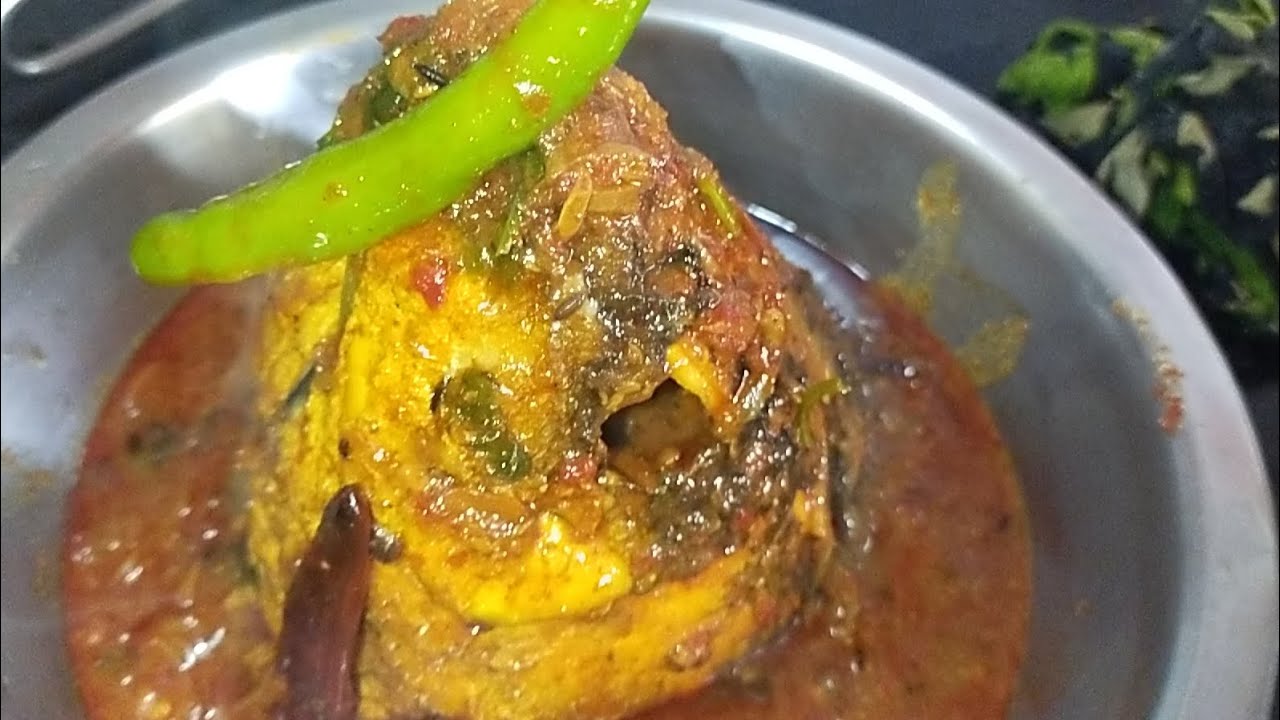 Rui macher matha kosha| Fish head recipe| #fishcurry #fishhead # ...