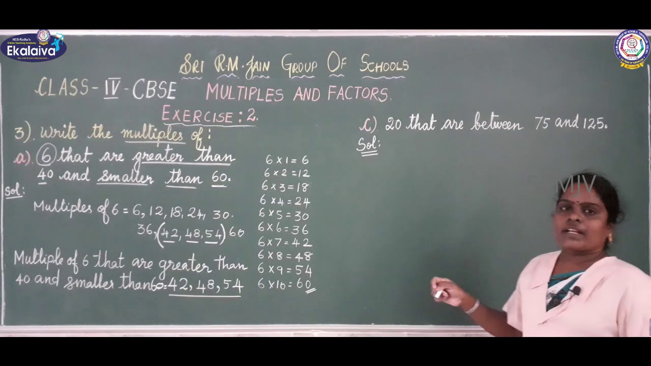 CBSE - Class - IV - Maths - Multiples and Factors - Ex - 2 - Sum 1,2,3 ...