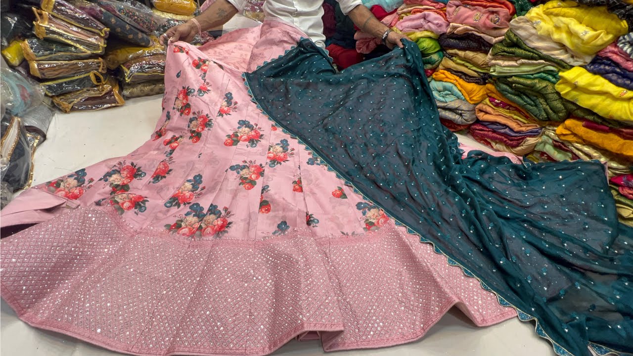 chickpet Bangalore wholesale lehangas||Single piece courier available ...