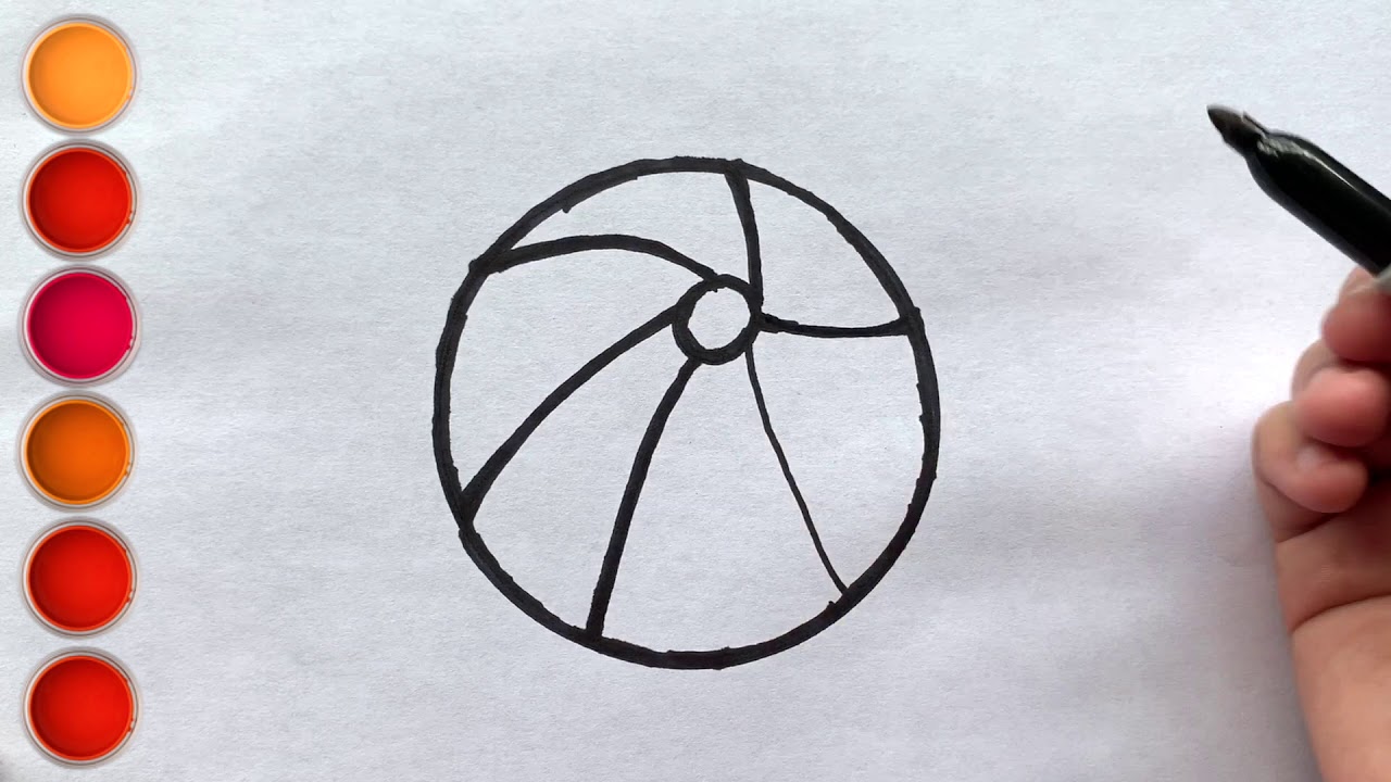 How to Draw Ball | Color | Glitter - YouTube