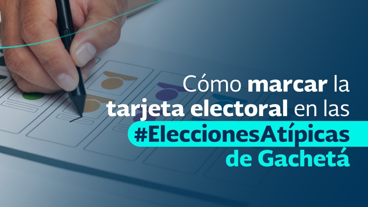 Cómo marcar la tarjeta electoral en las #EleccionesAtípicas de Gachetá ...