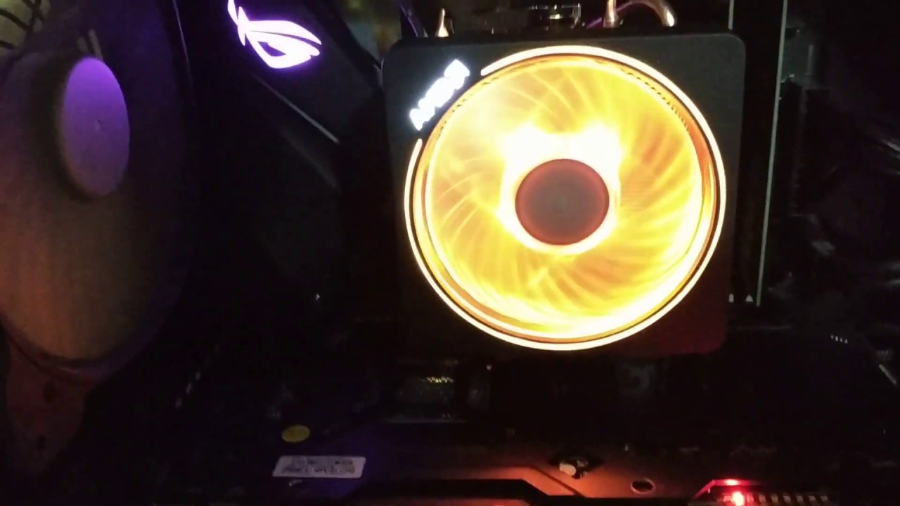 RYZEN 7 2700X - PERSONALIZANDO COOLER RGB STOCK - YouTube