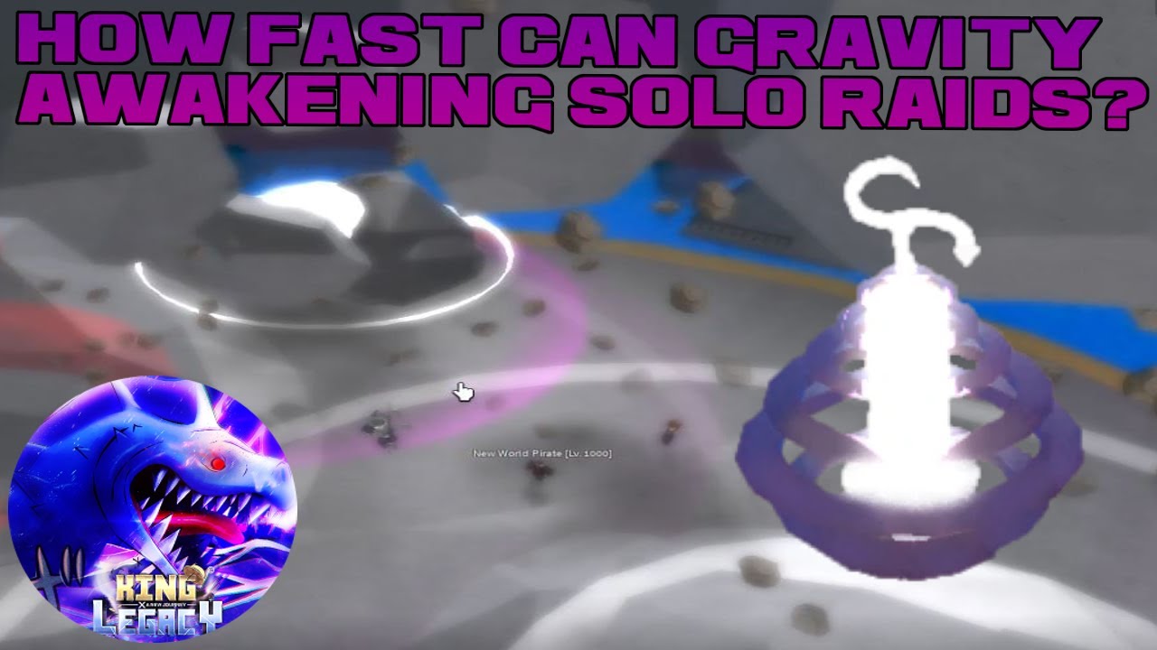 How Fast Can Gravity v2 Solo Easy Raids? - King Legacy - YouTube